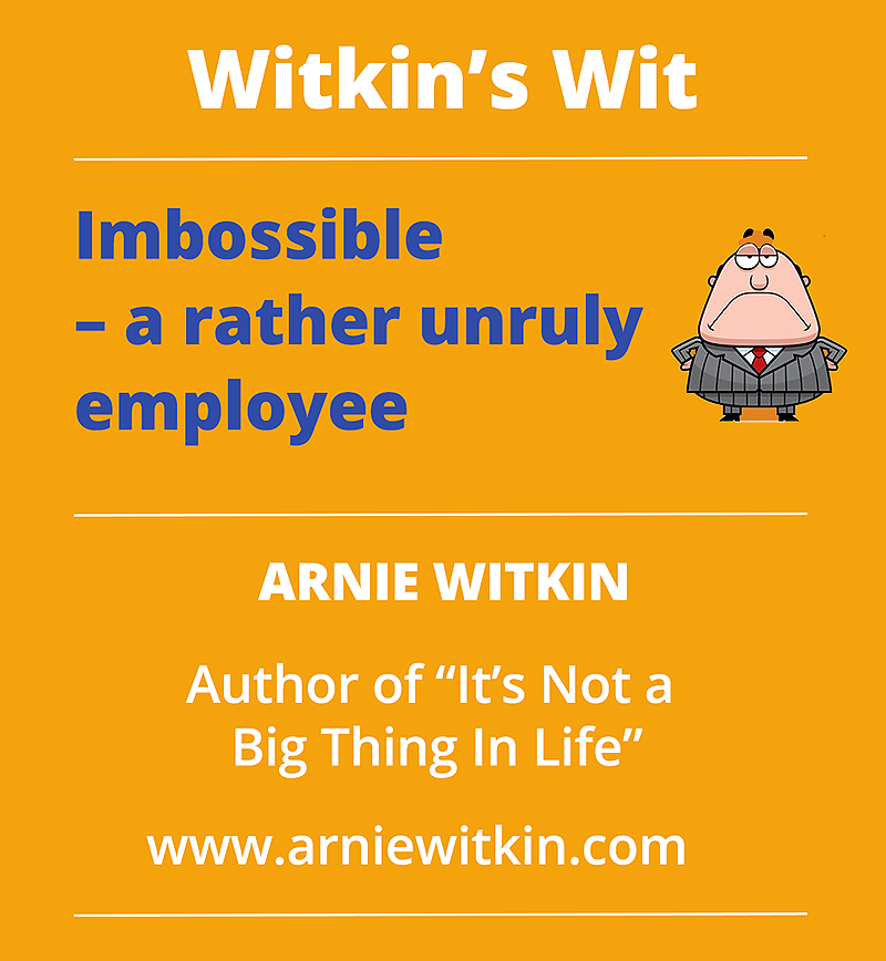 Witkin’s Wit – Arnie Witkin